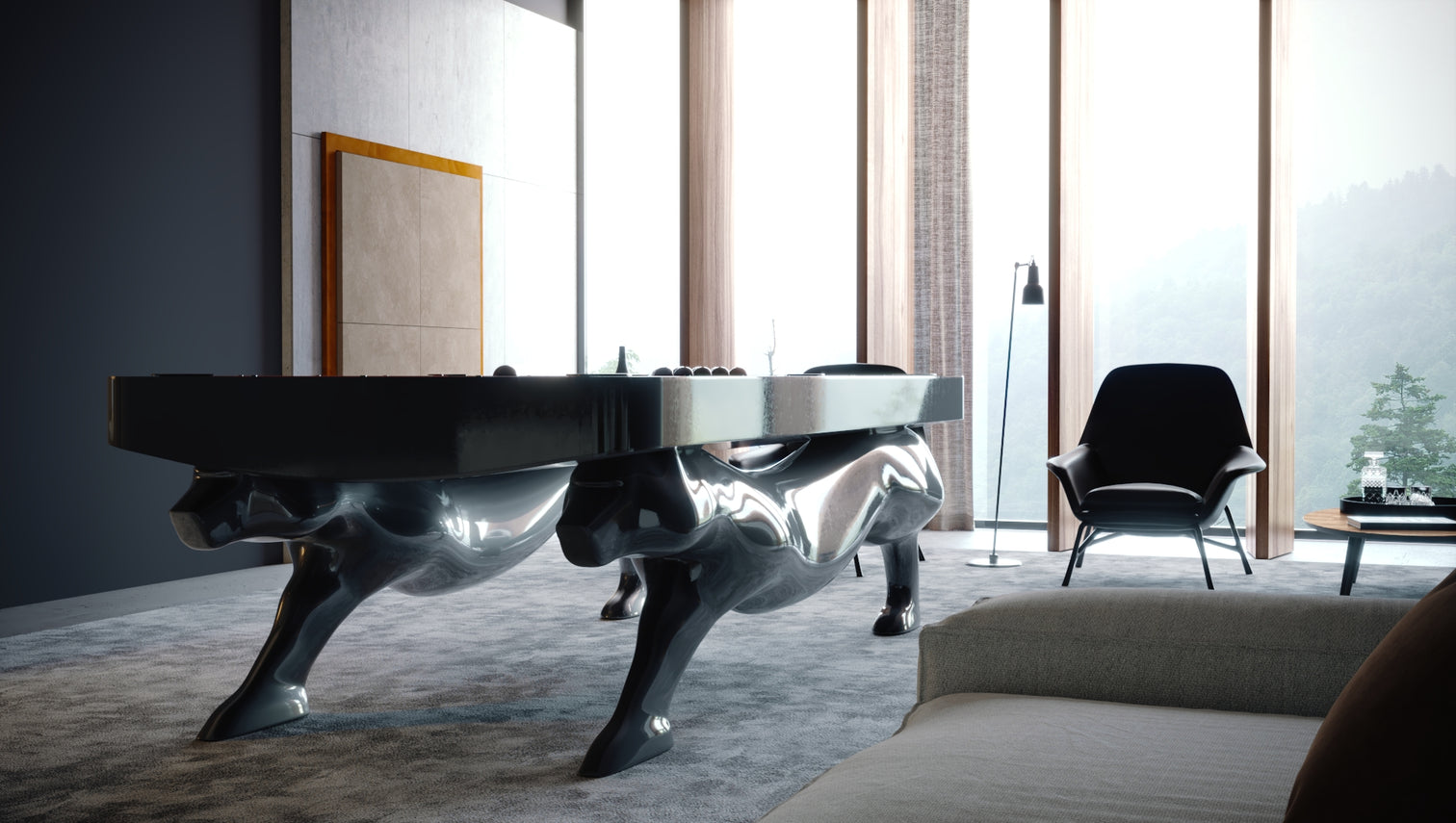 Exclusive Leopard Billiard Table – Fertini